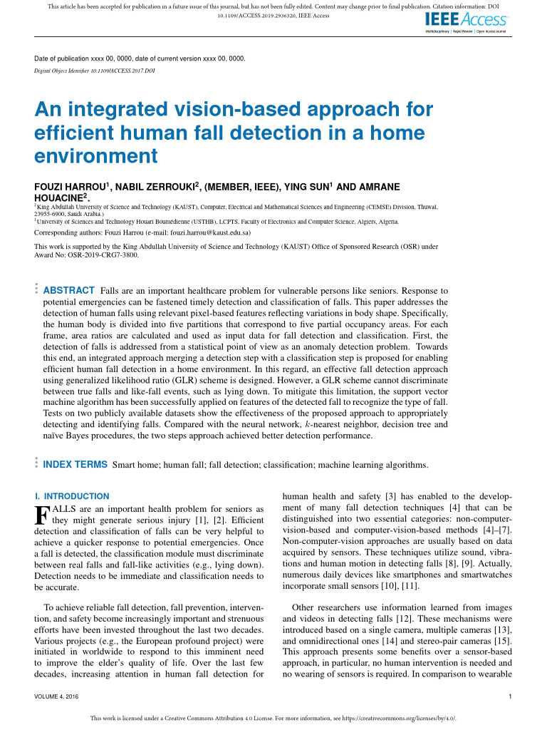 An Integrated Vision-Based Approach For Efficient | PDF | Support Vector Machine | Image ...