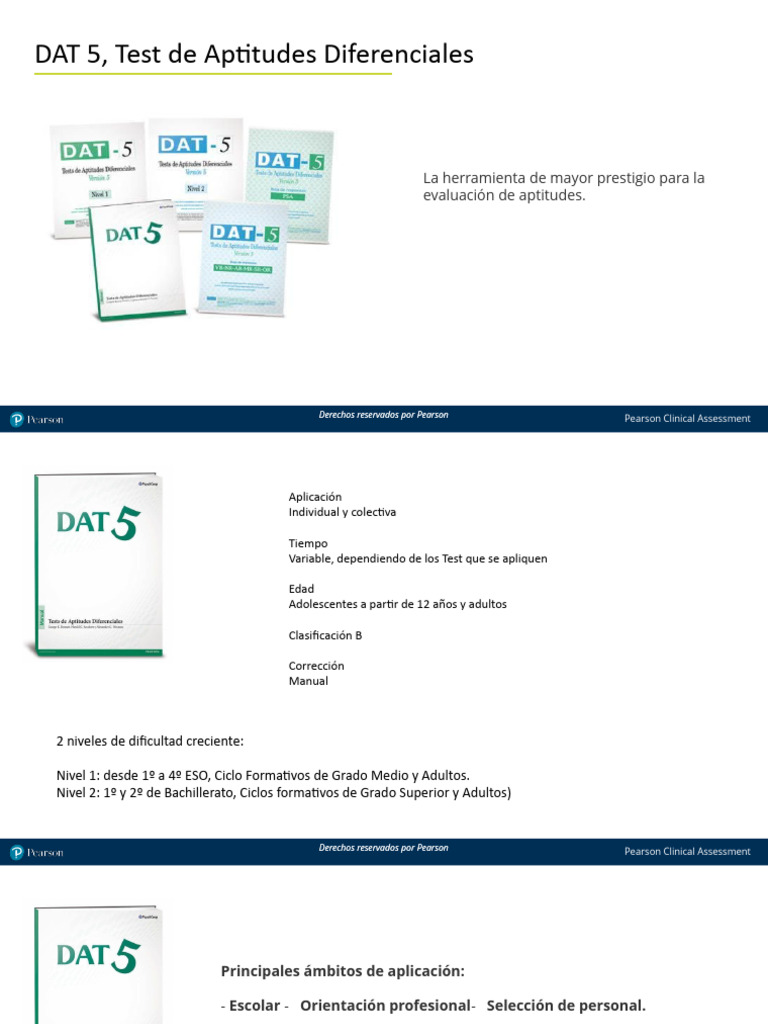 Evaluación de Aptitudes DAT 5 | PDF