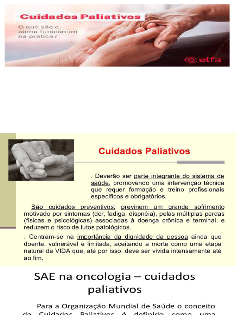 Cuidados Paliativos | PDF | Cuidado paliativo | Enfermagem