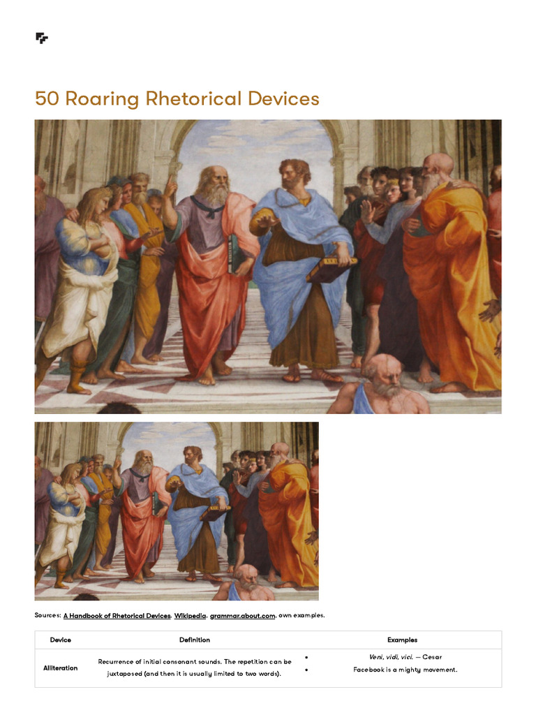 Rhetorical Devices Guide | PDF