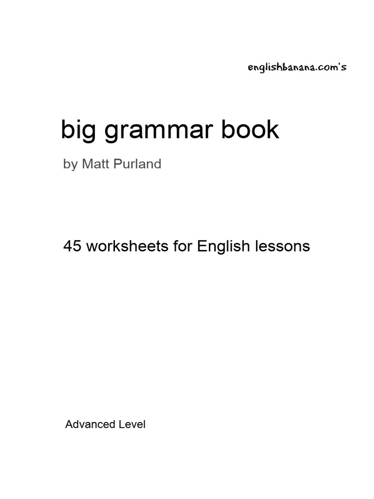 Big Grammar Book Advanced Level - 98p | PDF | Mail | Tobacco Smoking