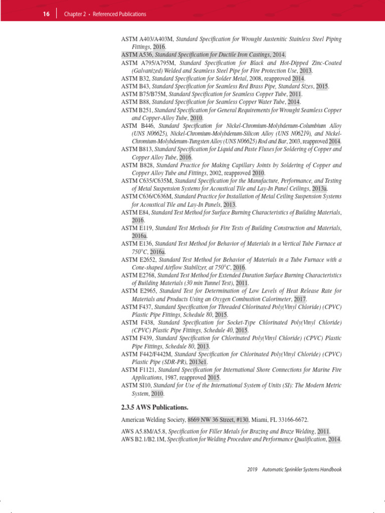 NFPA 13-2019 Handbook 40 | PDF | Pipe (Fluid Conveyance) | Alloy