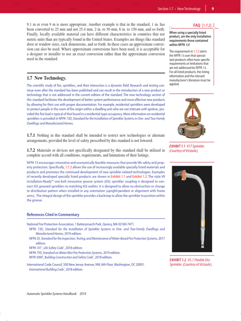 NFPA 13-2019 Handbook 33 | PDF | Fire Sprinkler System | Safety