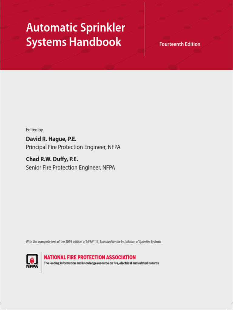 NFPA 13-2019 Handbook 1 | PDF
