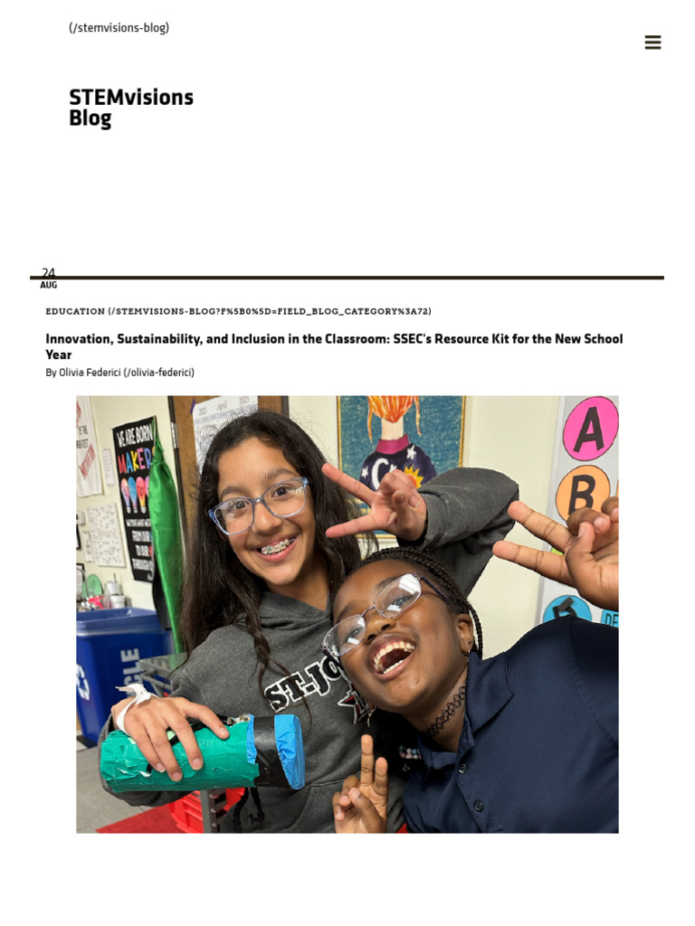 Innovation, Sustainability, and Inclusion in the Classroom_ SSEC's ... Innovation, Sustainability, and Inclusion in the Classroom_ SSEC's ...