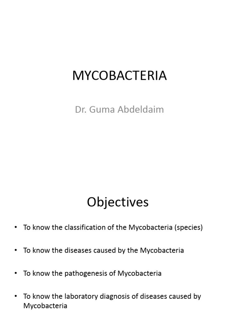 Myco Bacteria | PDF | Mycobacterium | Tuberculosis