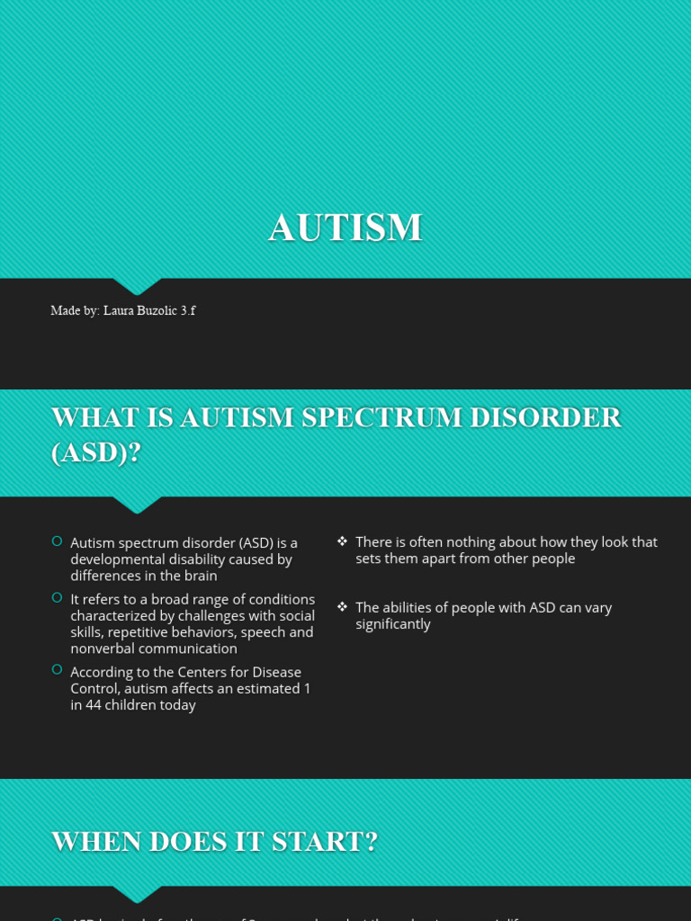 Autism | PDF | Autism Spectrum | Developmental Disorder