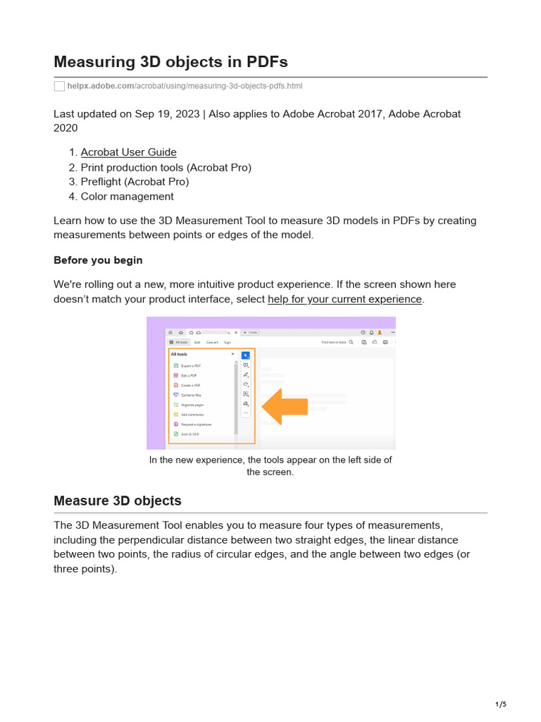 Measuring 3D Objects in PDFs | PDF | 3 D Computer Graphics | 3 D Modeling