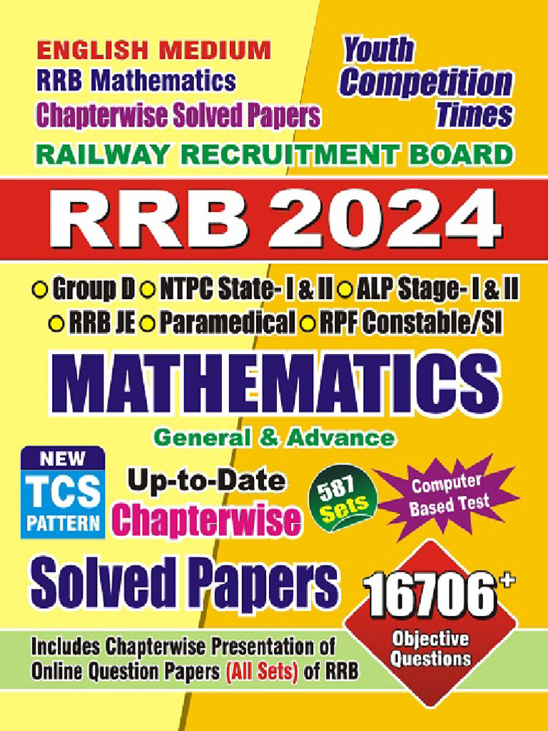 Yct RRB Math 2024 (Eng) | PDF | Percentage | Equations