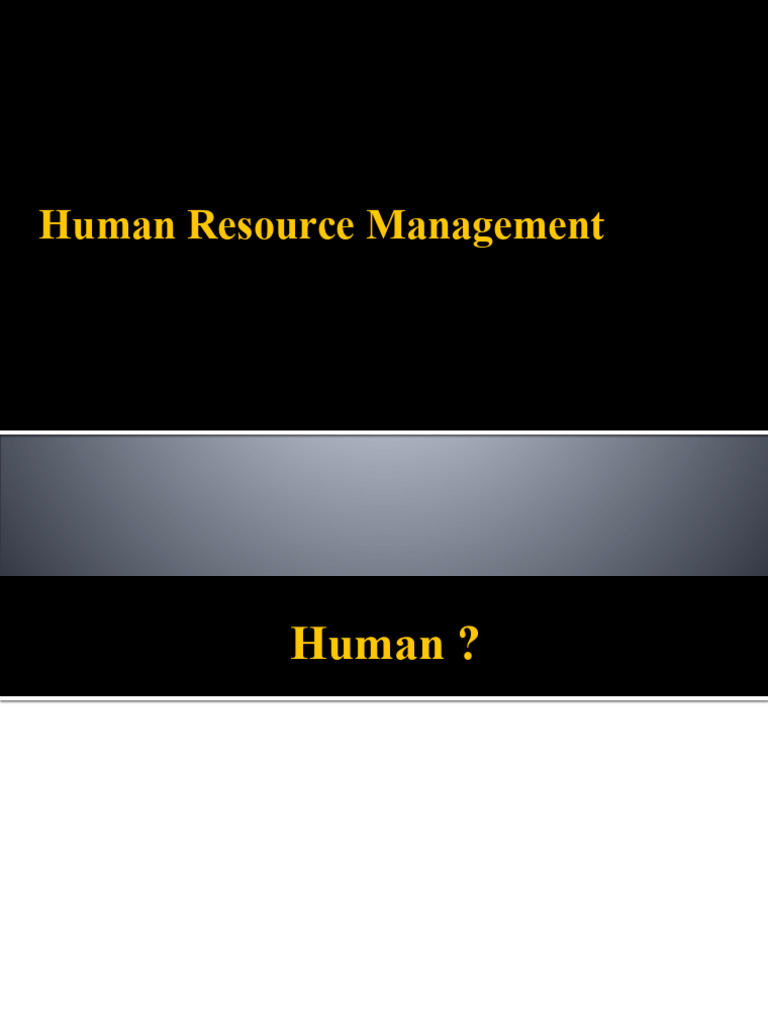 HRM Intro | PDF | Human Resource Management | Employment