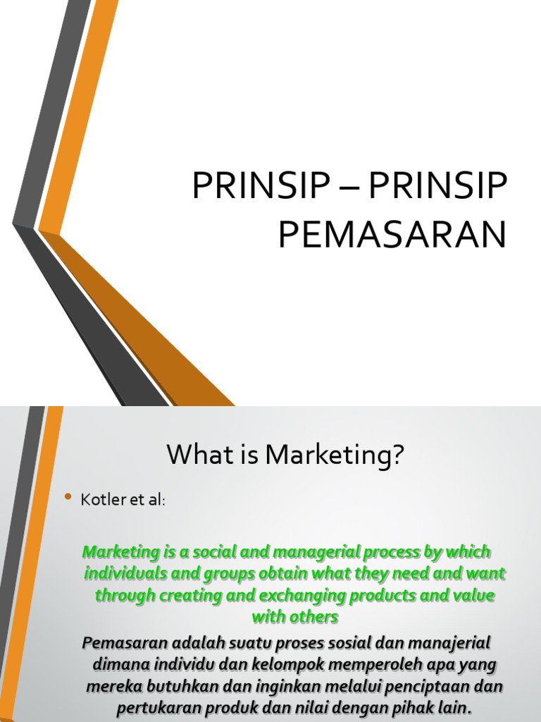 Kuliah 5 - Prinsip Pemasaran | PDF | Bisnis