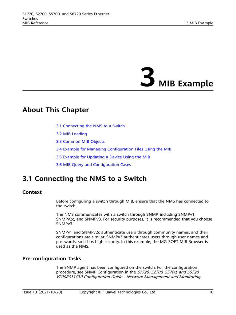 01-03 MIB Example | PDF | Network Switch | Network Architecture