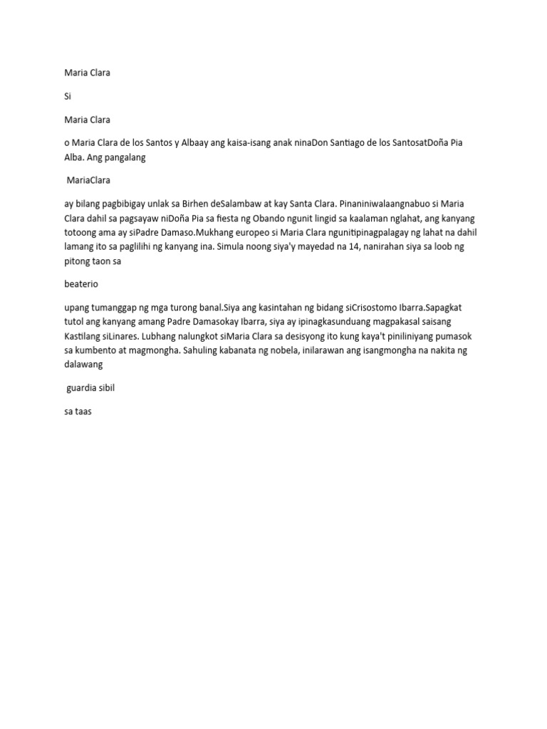 Maria Clara | PDF