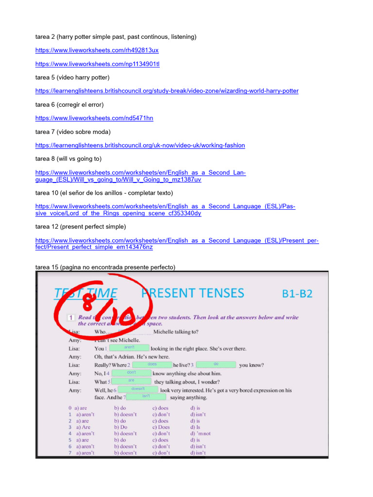 Actividades de Self Check | PDF