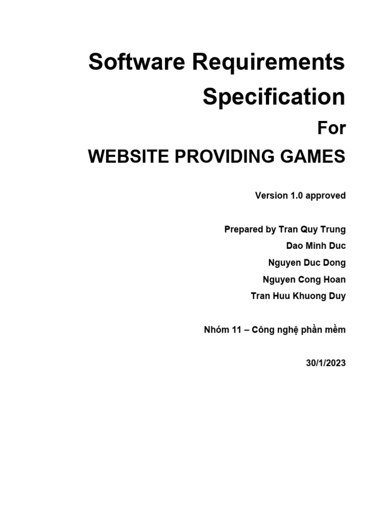 Software Requirements | PDF