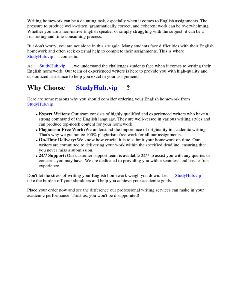 I Need Help With My English Homework | Download Free PDF | Homework ...