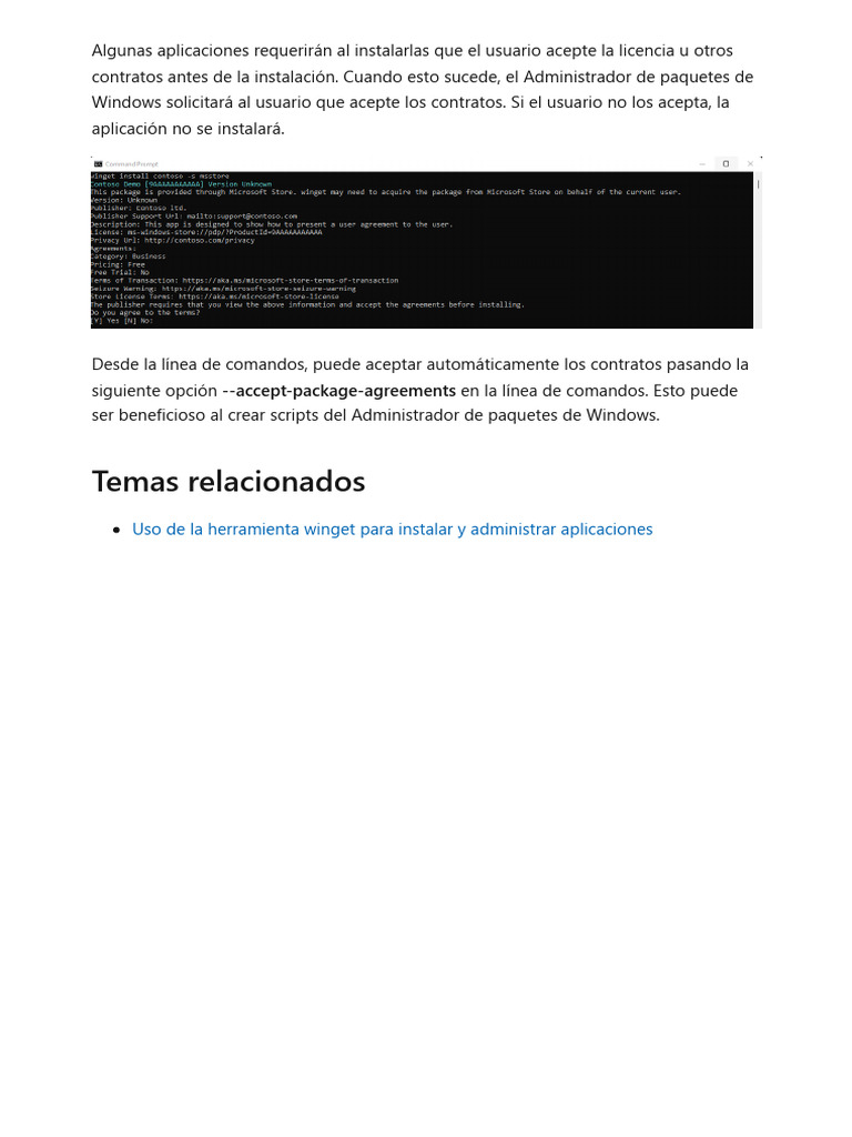 Temas Relacionados: Uso de La Herramienta Winget para Instalar y Administrar Aplicaciones | PDF