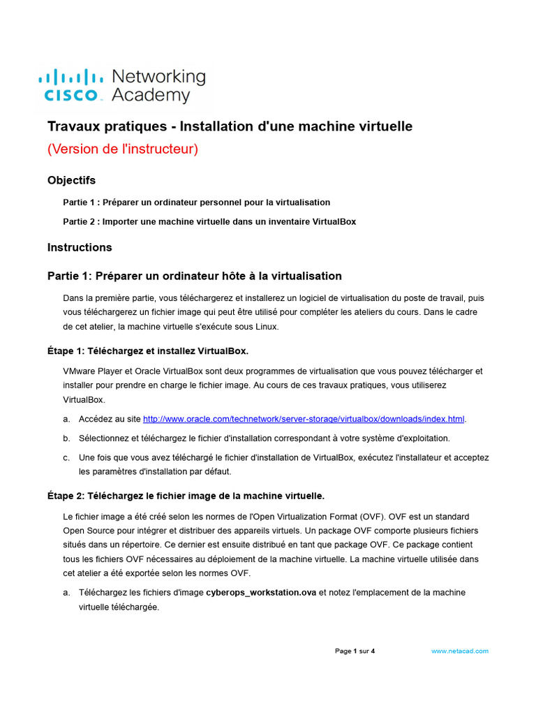 Preparation VM | PDF | Virtualisation | Machine virtuelle