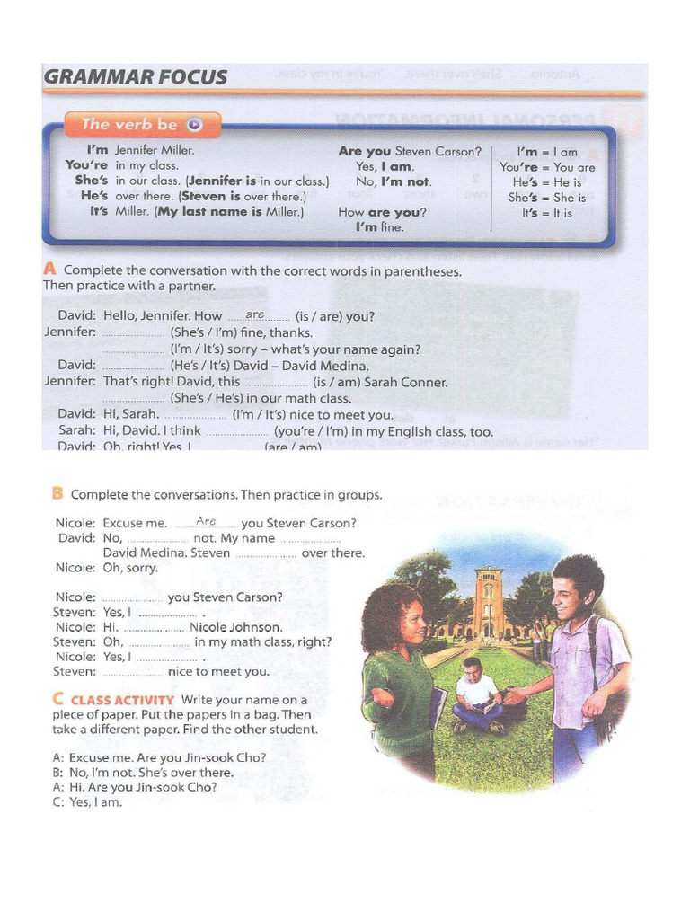 Grammar 2 and Conversation | PDF