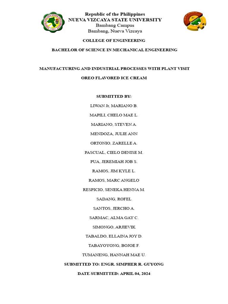 NARRATIVE REPORT - ICE-CREAM (Chelo's Group) | PDF | Ice Cream | Foods