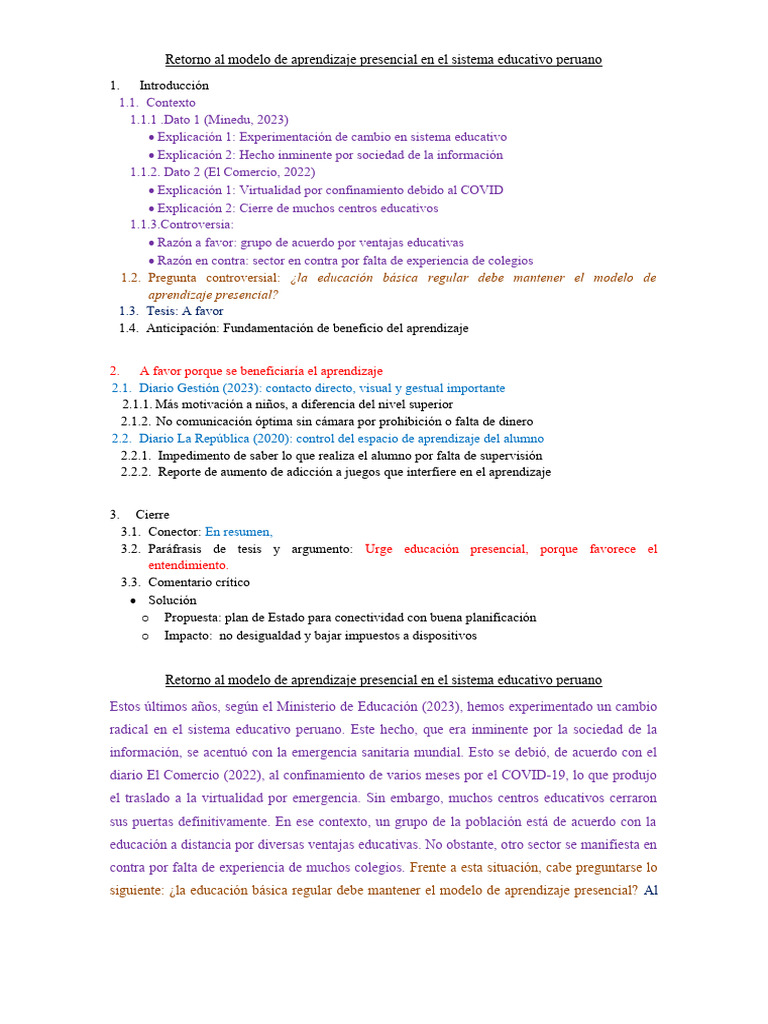 Modelo de Esquema y Texto | PDF | Educación primaria | Educación a ... Modelo de Esquema y Texto | PDF | Educación primaria | Educación a ...