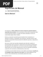 Qué Es Un Manual | PDF