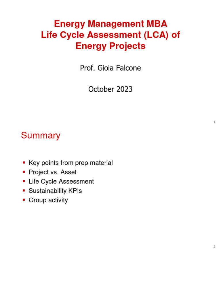 Part3_LCA_GF | PDF | Life Cycle Assessment | Offshore Wind Power