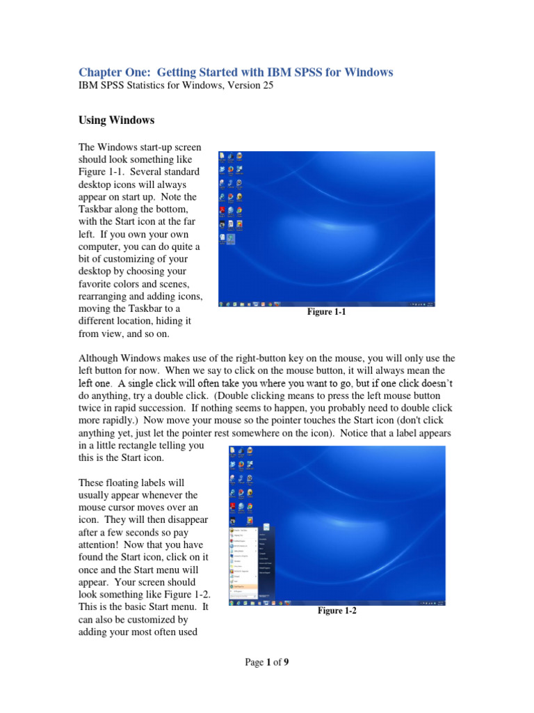 IBM SPSS Tutorial Chapter 1 | PDF | Spss | Icon (Computing)