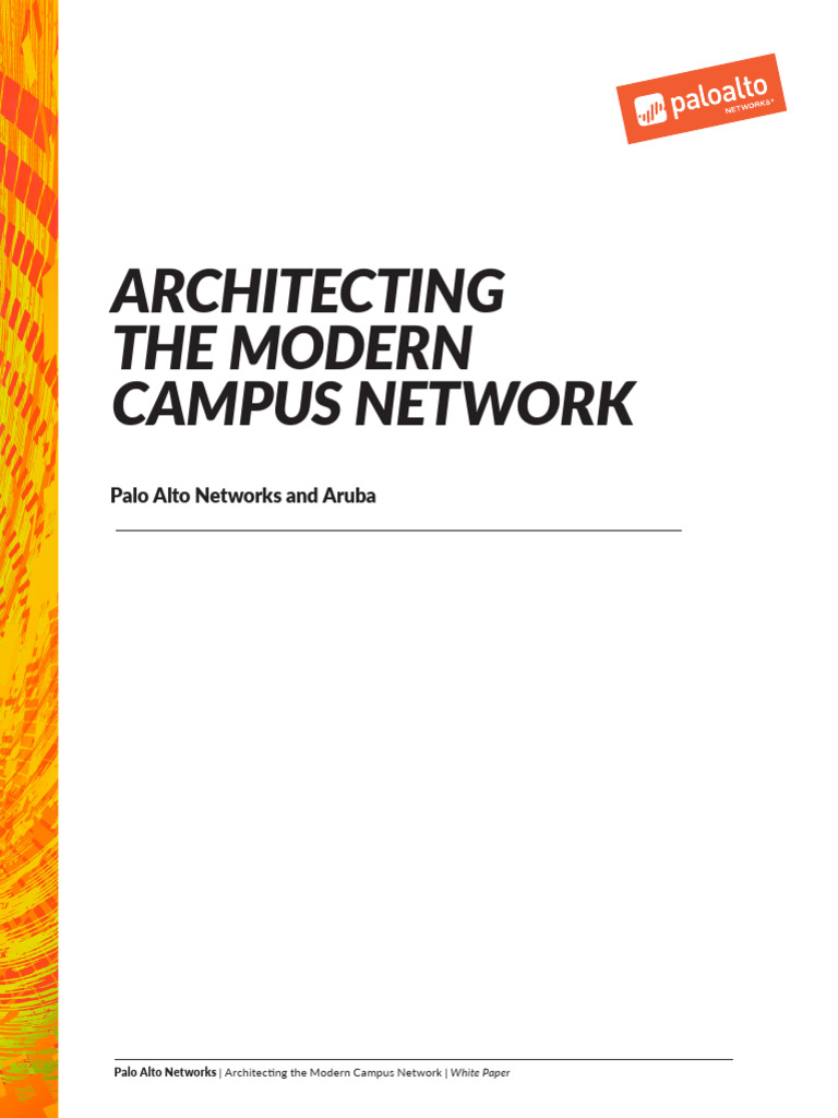 Architecting The Modern Campus Network | PDF | Computer Network | Firewall (Computing)