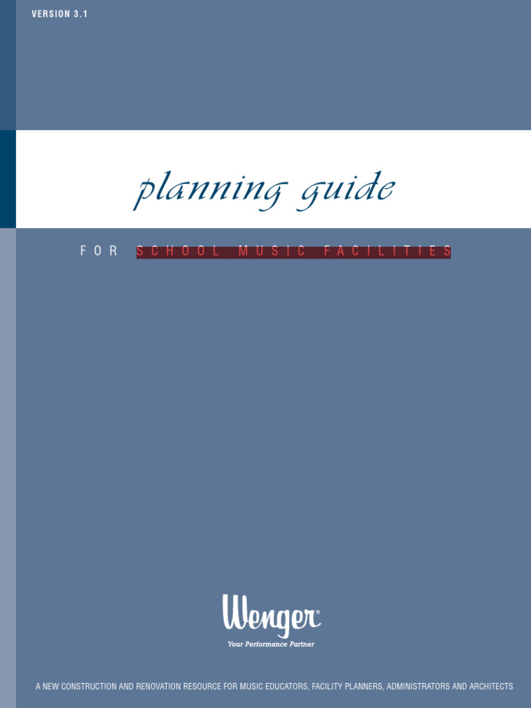 Wenger_Planning_Guide | PDF | Sound | Duct (Flow)