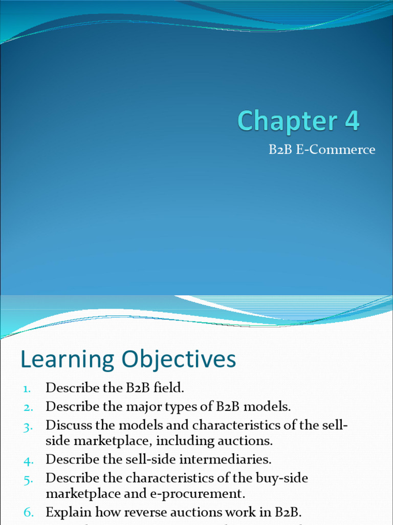 Chapter 04 B2B E-Commerce | PDF | E Commerce | Sales