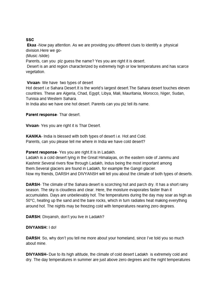 CL - 7C HARMONY-final | PDF | Desert | Sahara