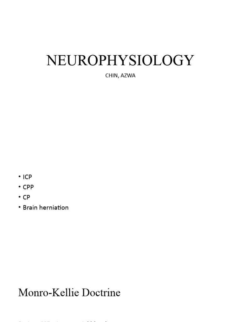 CME - Neurophysiology | PDF