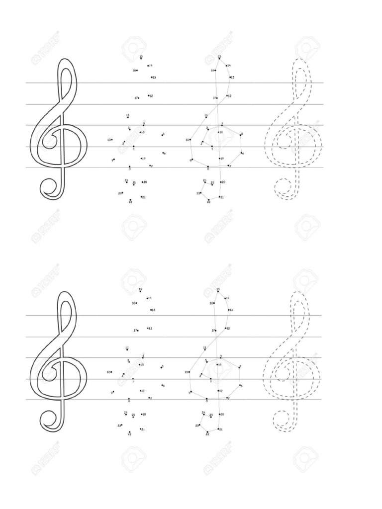 Clave de Sol Colorear | PDF