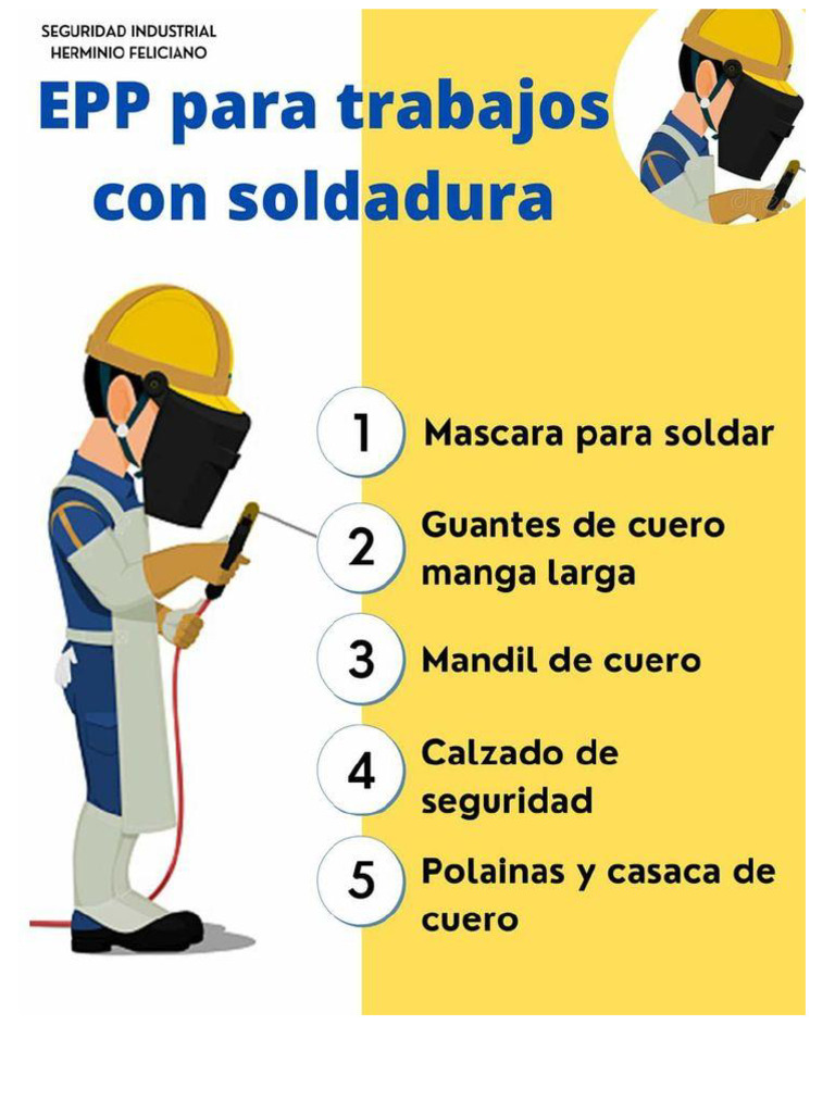 EPP para Trabajos en Soldadura | PDF