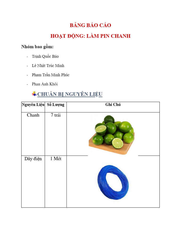 Pin Chanh | PDF