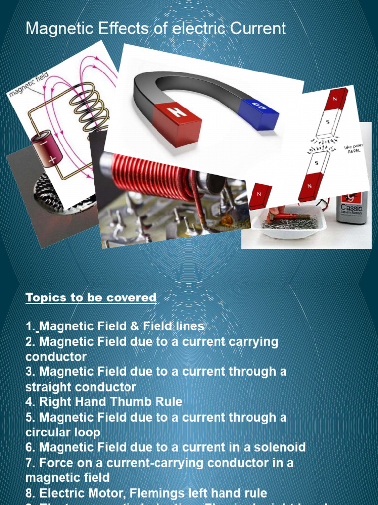 Magnetic Effects of Electric Current | PDF | Alternating Current ...