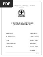 Industrial Relations Code, 2020 Bare Act | PDF | Employment | Tribunal