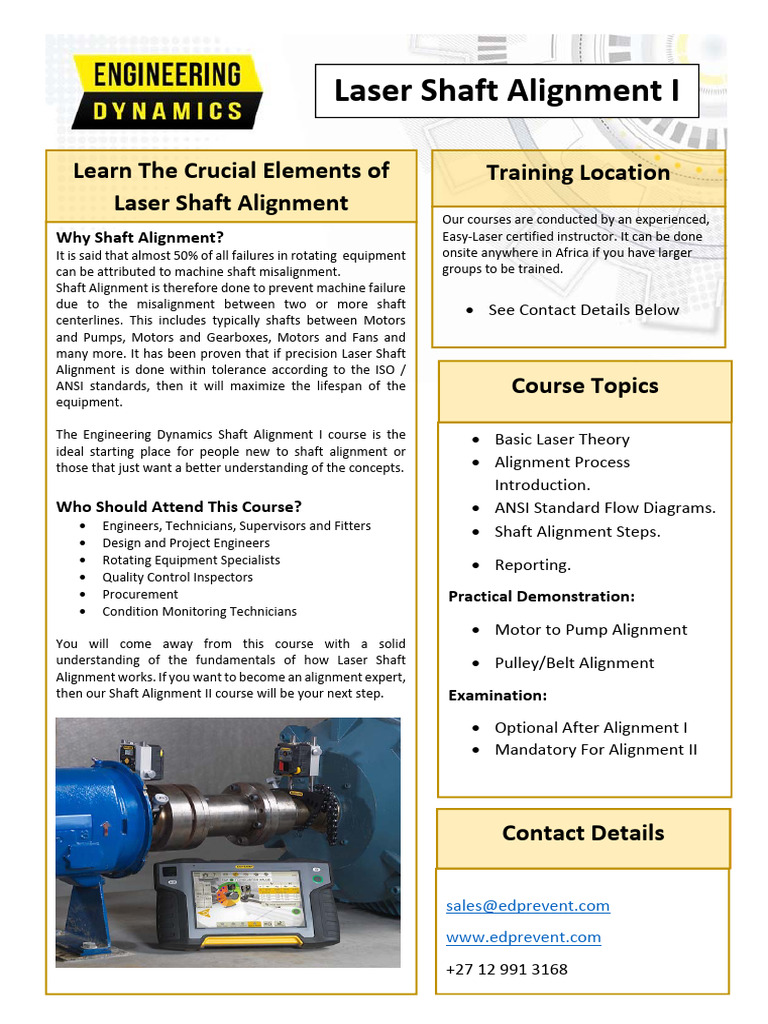 Laser Shaft Alignment Level 1training | PDF | Belt (Mechanical ...
