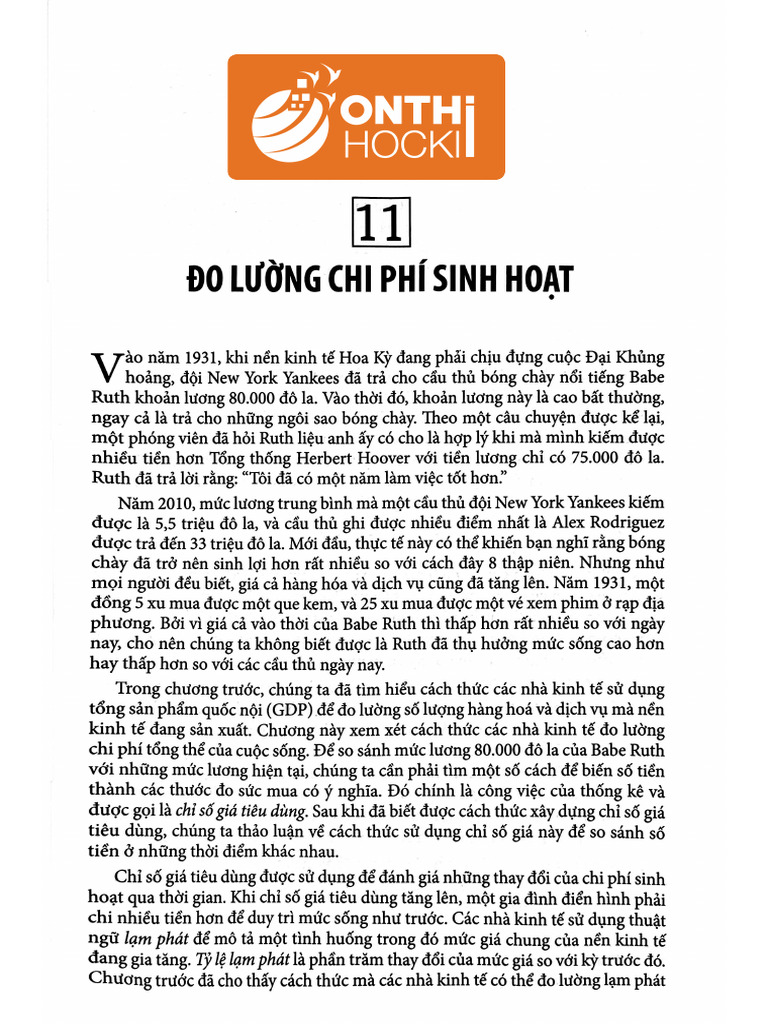 Chuong 11 Do Luong Chi Phi Sinh Hoat PDF | PDF