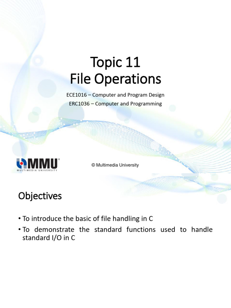 Topic 11 File Operations Pdf Computer File Pointer Computer Programming