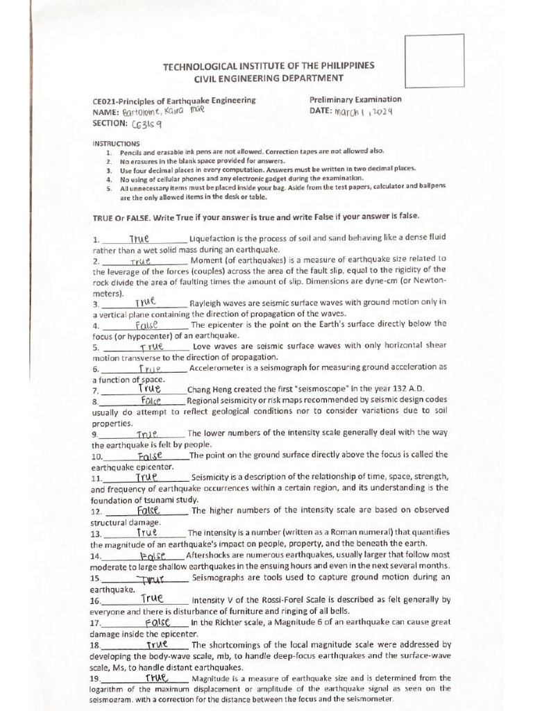 PrelimExam Bartolome | PDF