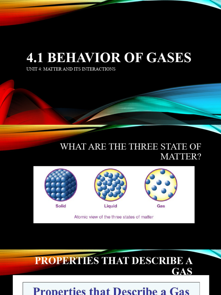 Behavior of Gases: Boyle's and Charles's Laws | PDF | Home & Garden ...