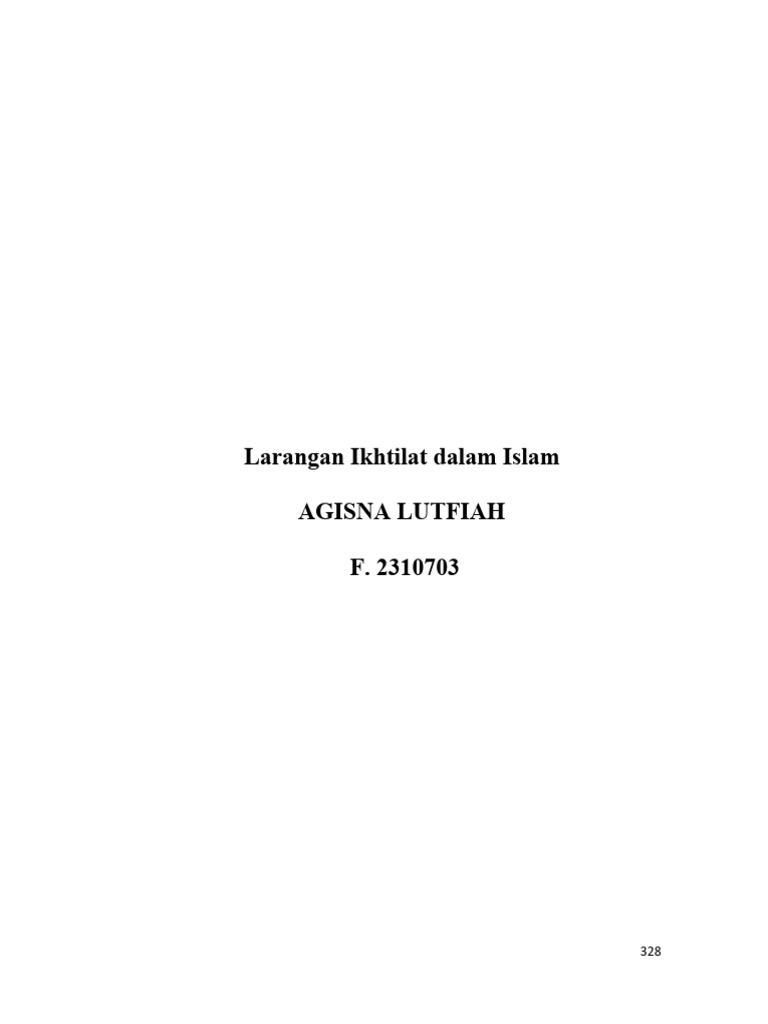 Takhrij Hadits Agisna Lutfiah | PDF