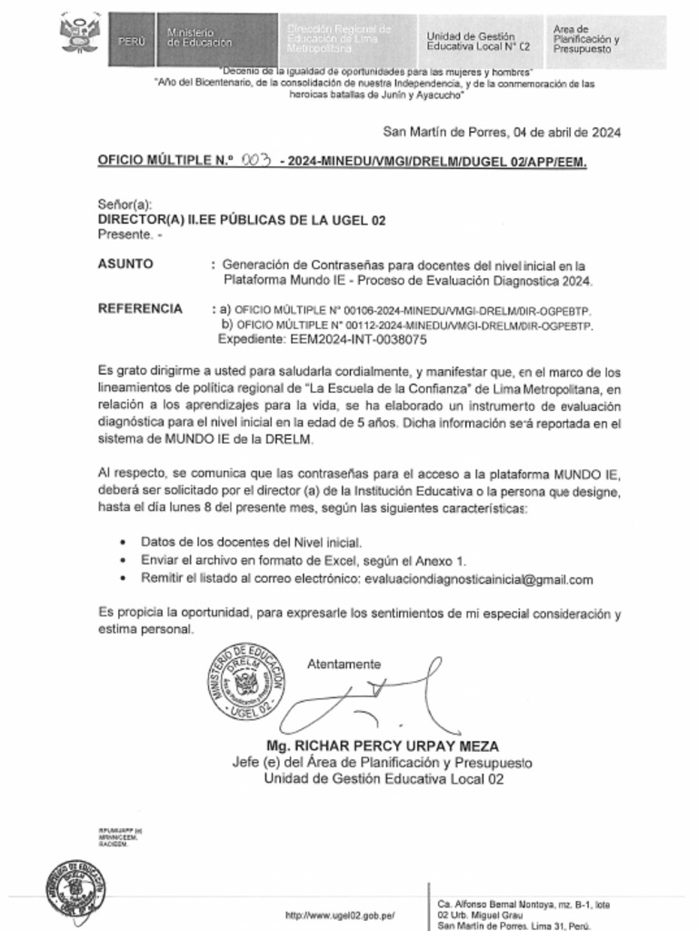 OFICIO MULTIPLE N°003-2024-APPEEM SINAD 0038075-2024, GENERAR ... OFICIO MULTIPLE N°003-2024-APPEEM SINAD 0038075-2024, GENERAR ...