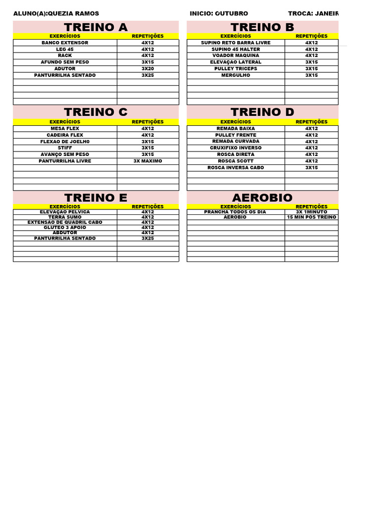 Ficha Modelo Abc Luan Lisa | PDF | Musculação