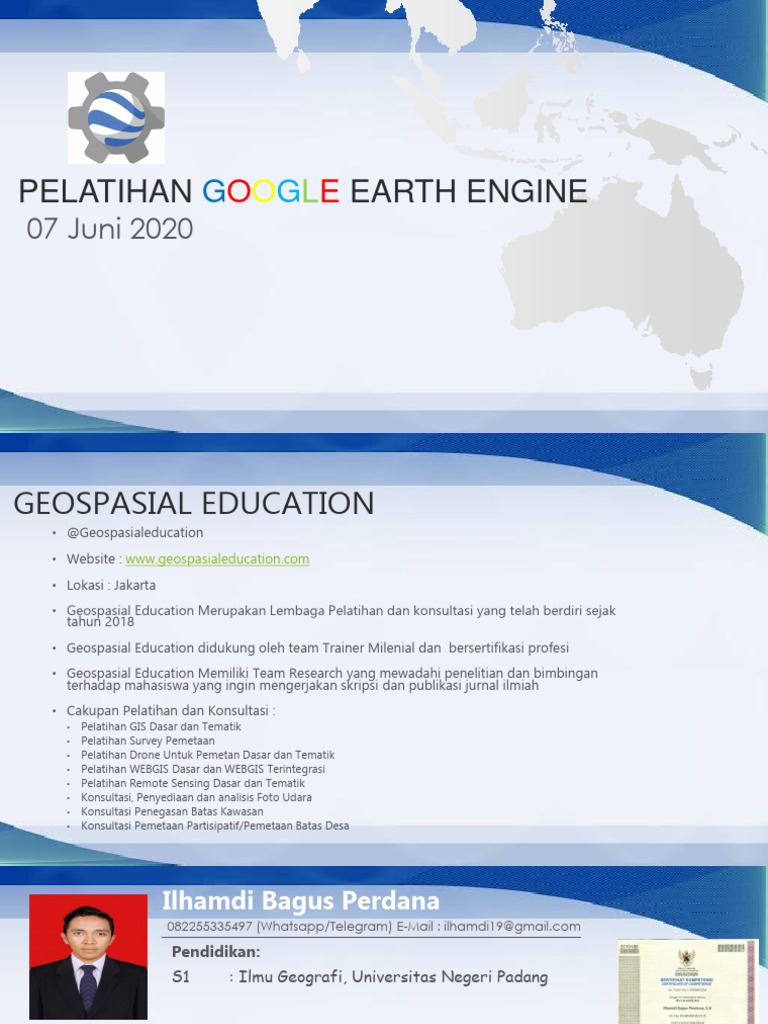 Pelatihan Google Earth Engine | PDF | Seni