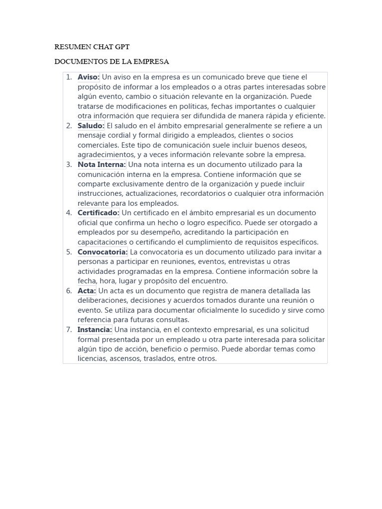 Resumen Chat GPT | PDF | Finanzas y dinero