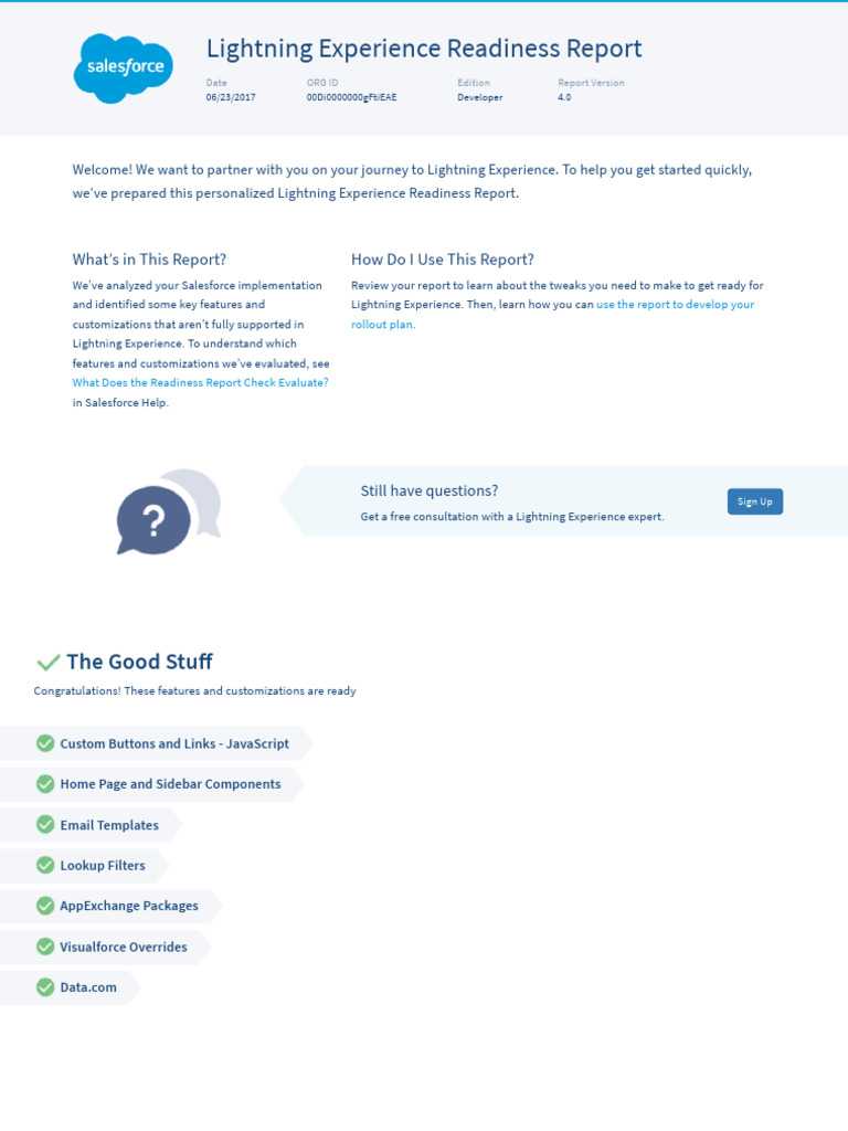 LightningExperienceReadinessReport-V4 0 | PDF | Computing | Software Engineering