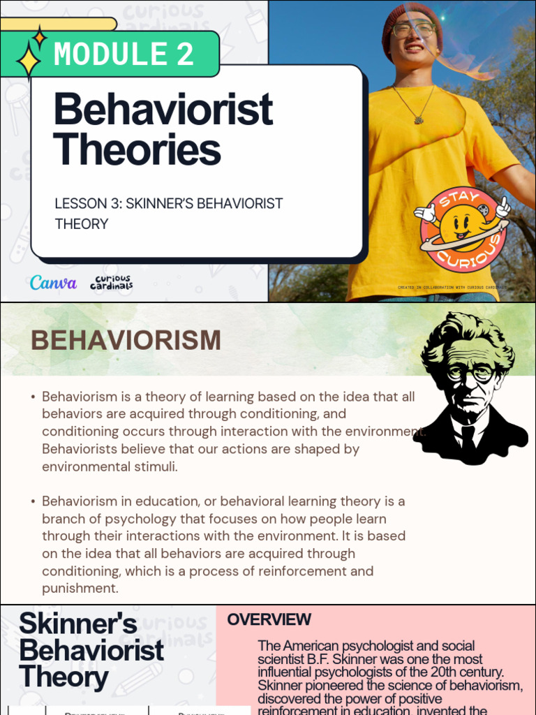 Module 2 Behaviorist Theories REPORT | PDF | Behaviorism | Reinforcement